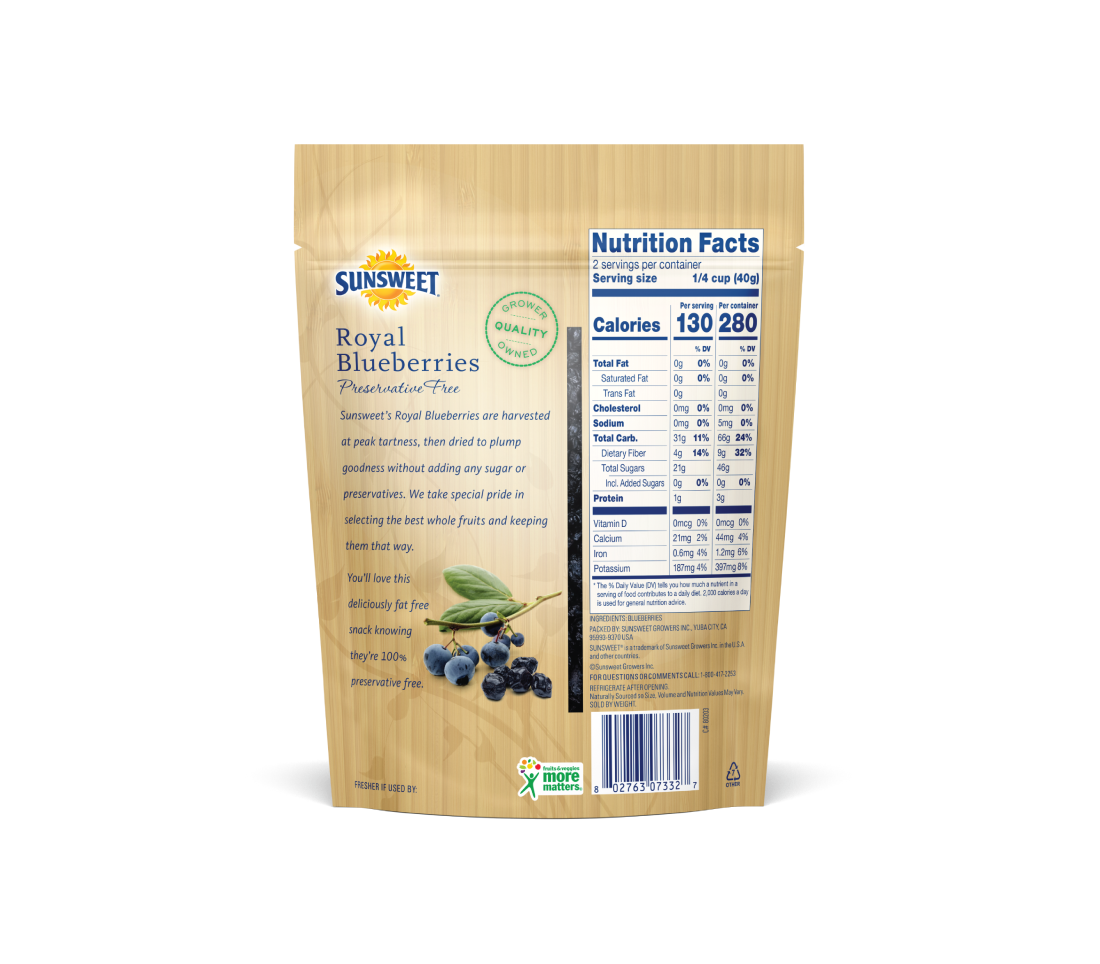 Sunsweet Growers Store. Sunsweet Royal Blueberries 3oz